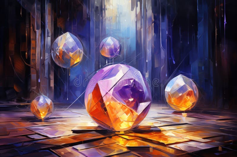 Arcane Crystal Orbs, Containing Trapped Magical Entities with Untold ...