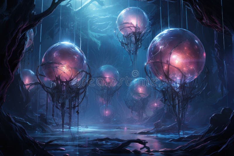 Arcane Crystal Orbs, Containing Trapped Magical Entities with Untold ...