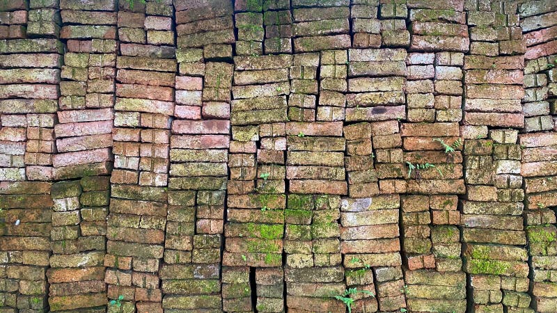 Mossy Stone Wall Texture, Vintage Weathered Mossy Wall Background Stock ...