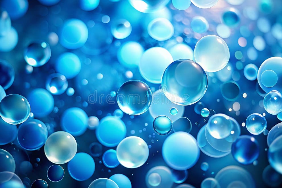 Subtle Light Blue Abstract Background with Delicate Blue Circles a ...