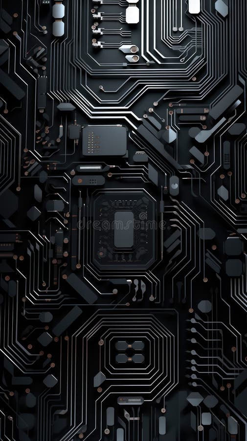 Immerse Yourself in this Sleek Visualization of a Futuristic Circuit ...