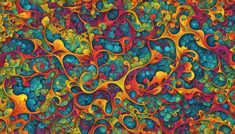 Vibrant Abstract Complementary Colors Background Stock Illustration ...