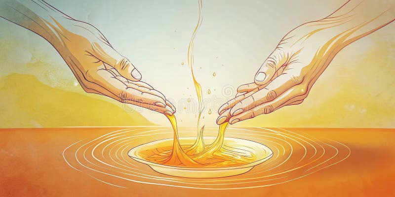 Soothing Spa Experience Continuous Line Drawing Depicts Expert Hands ...