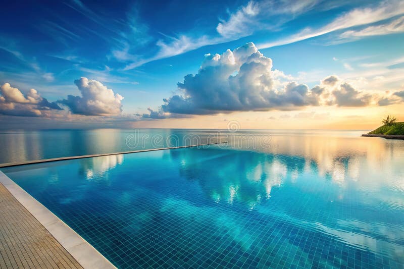 Secluded Oceanfront Luxury Resort Minimalist Infinity Pool Oasis with ...