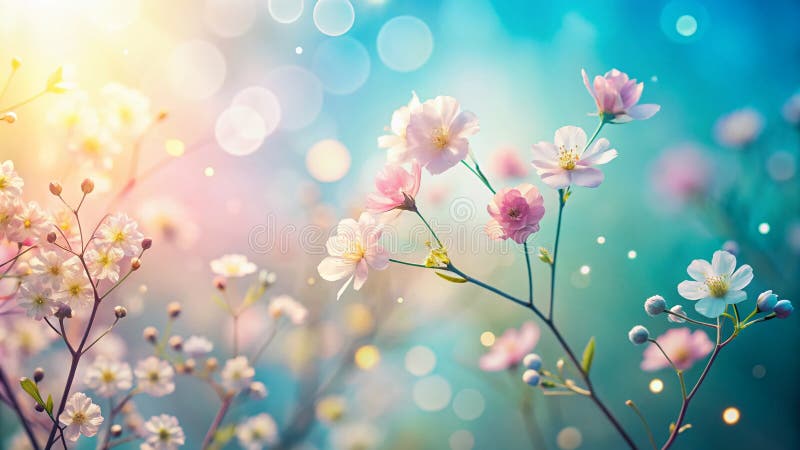 Delicate Pastel Spring Background a Minimalist Image Featuring Soft ...
