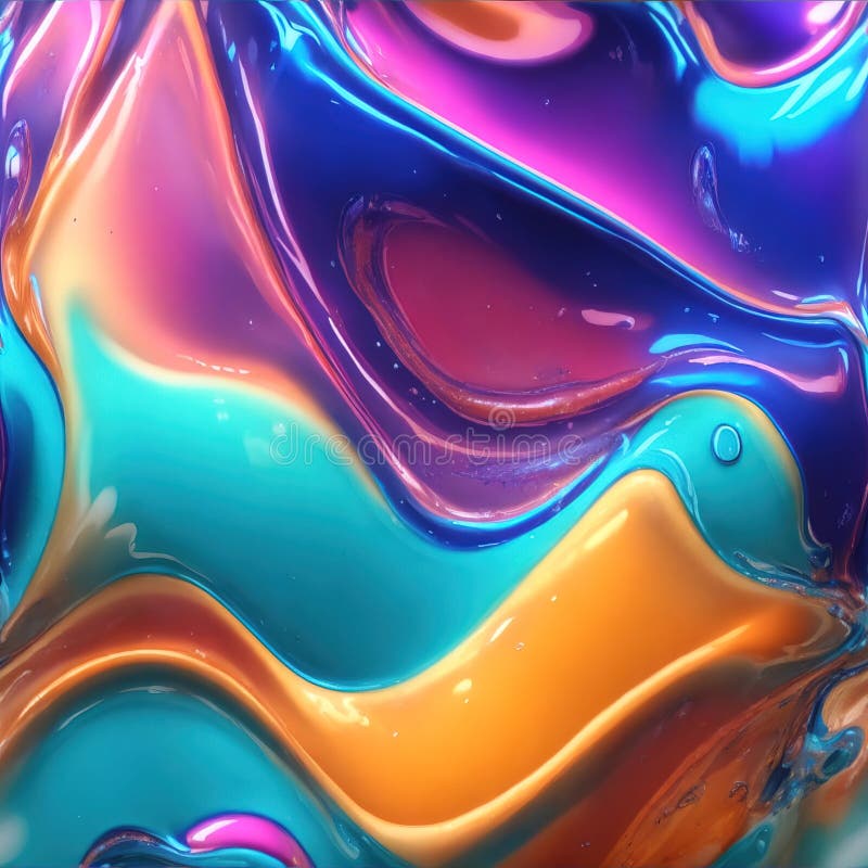 Juicy Plastic Seamless and Melted Texture Stock Illustration ...