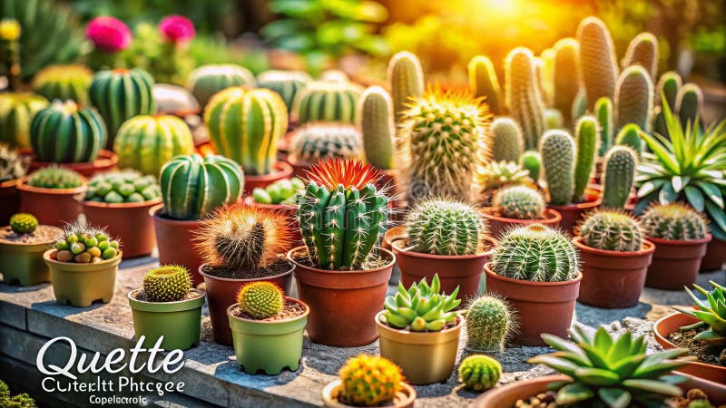 Stunning Cactus Collection in a Botanical Garden Exquisite Desert ...