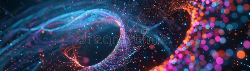 Neon Lights: a Vivid 3D Particle System Depicting Neon-Colored ...