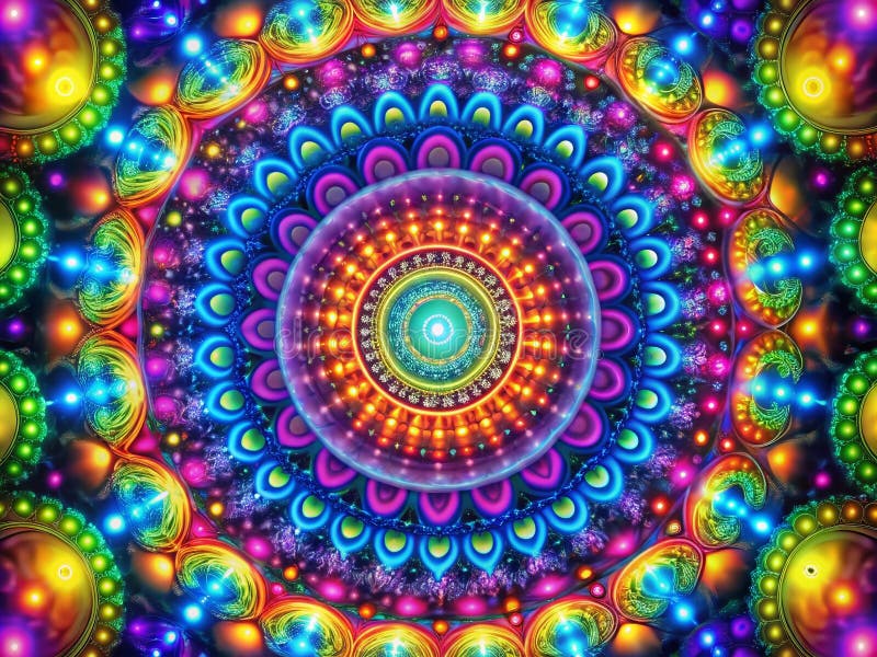 Immerse Yourself in a Vibrant Mandala Loop: a Hypnotic Visual ...