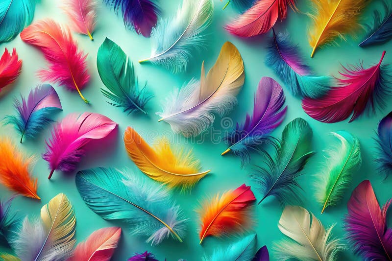 A Dreamy Soft Abstract Feather Pattern Background for Graphic Design ...
