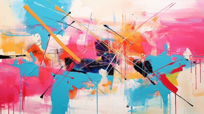 Euphoric Expressions: Abstract Joy Stock Illustration - Illustration of ...