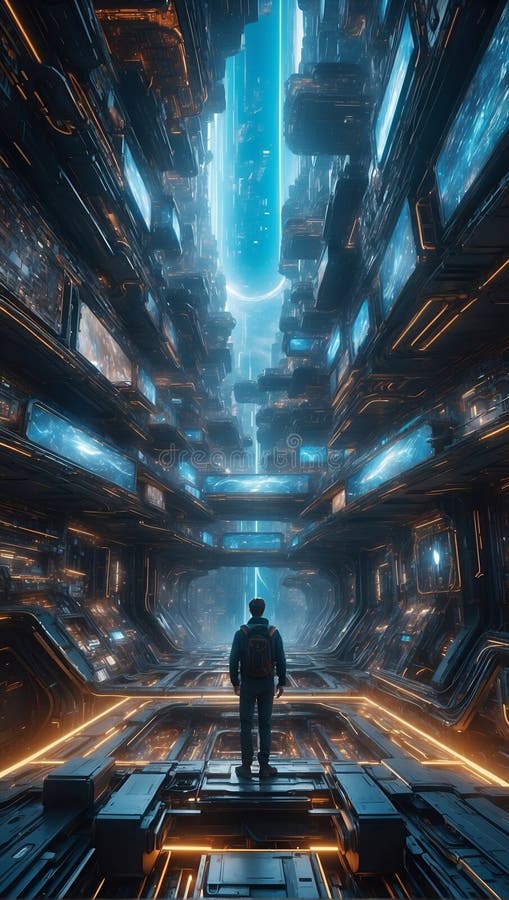 QuantumQuotient S Data Vortex: 3D Whirlwind of Innovation. AI Generate ...