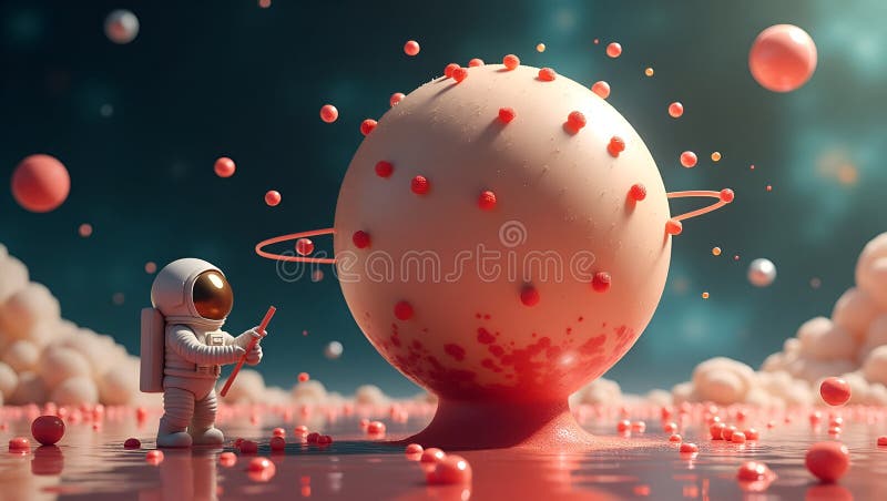 Celestial Bubble Tea Galaxy Stock Illustration - Illustration of ...