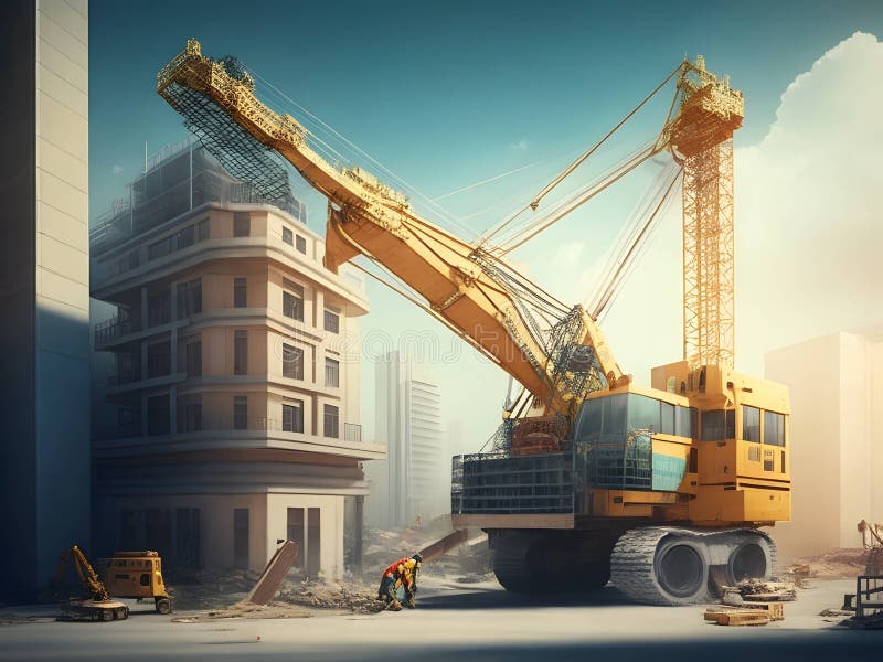 Structural Symmetry: Striking Construction Artwork Collection for Sale ...