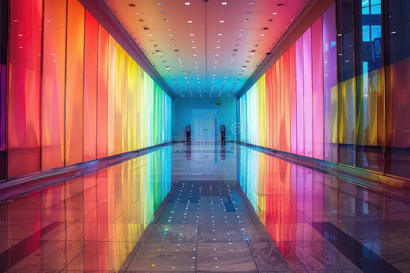 Immerse Yourself in a World of Color and Light Stock Illustration ...