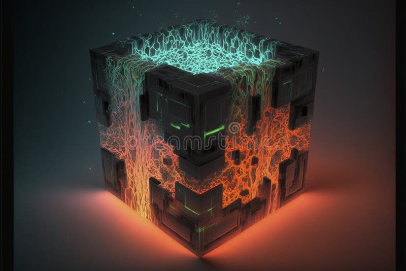 Quantum Wavetracing: Vivid Colorful Object - AI Generated Abstract Art ...