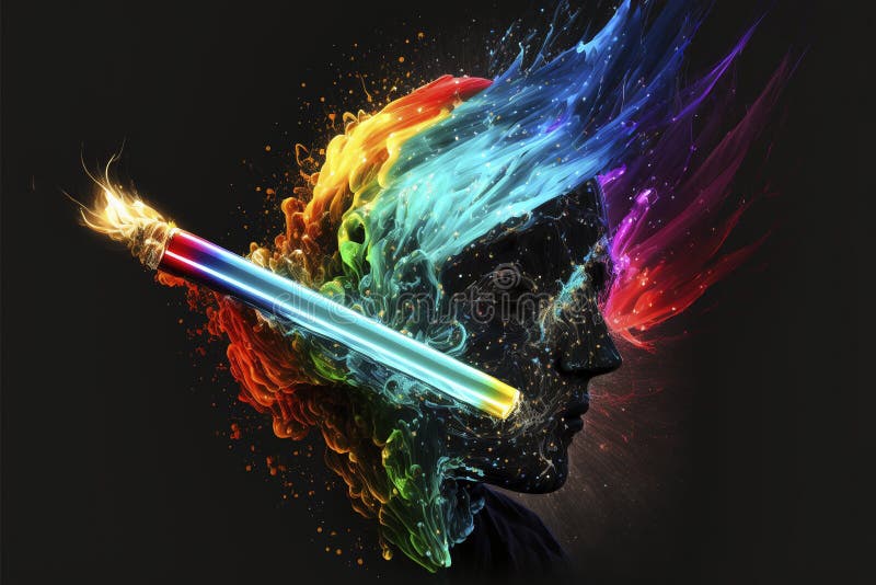 Quantum Wavetracing: Vivid Colorful Object - AI Generated Abstract Art ...