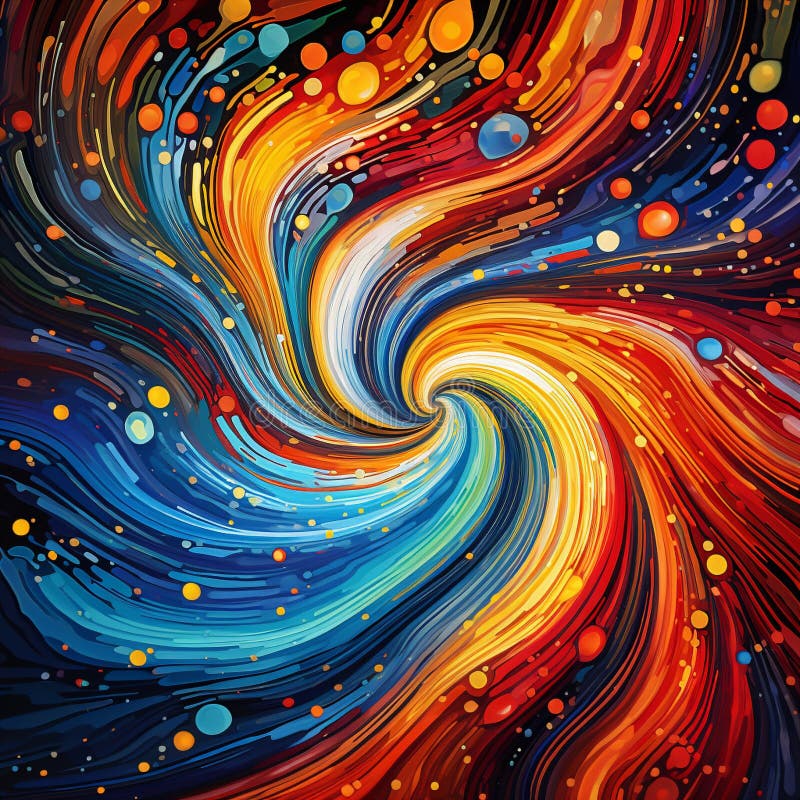 Abstract Pulsating Patterns in a Vibrant Art Style Stock Photo - Image ...