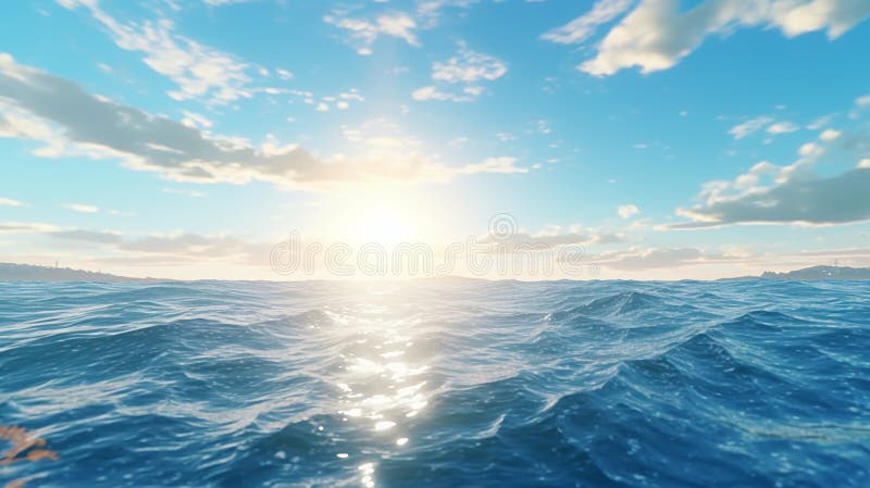 Exploring Water, Ocean, Clouds, and Waves in Visual Art Stock ...