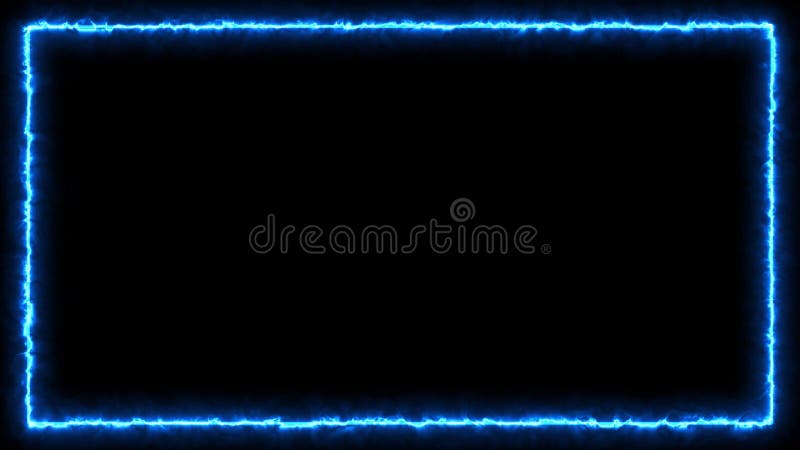 Webcam Border Featuring a Blue Portal Frame with Transparency (alpha ...