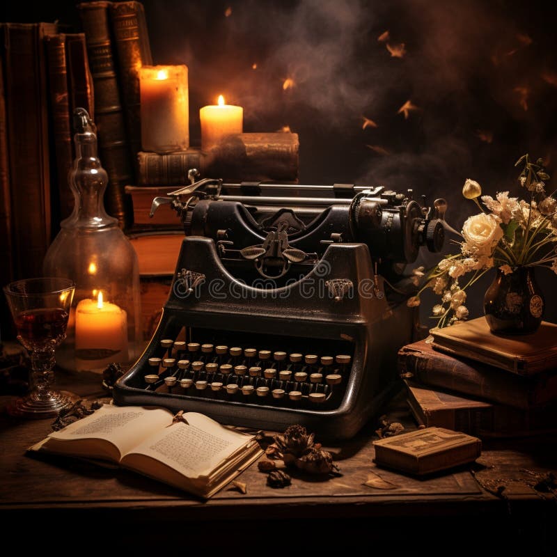 Expression of Passion: Typewriter Rituals Stock Photo - Image of ...