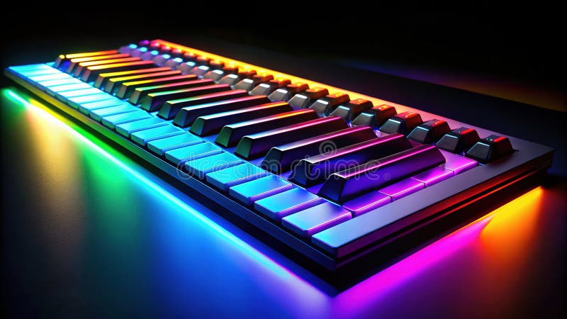 A Captivating Keyboard Symphony a Visual Study of Abstract Shapes in ...