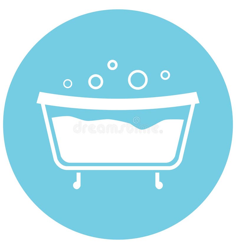 Immersion Bath Isolate Vector Icon Editable Stock Vector - Illustration ...