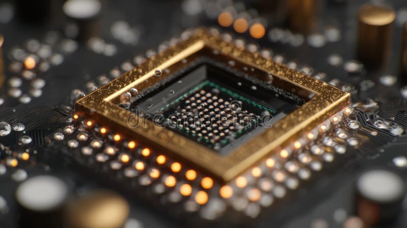 Immersion Cooling System Applying Thermal Paste on Quantum Chip Stock ...