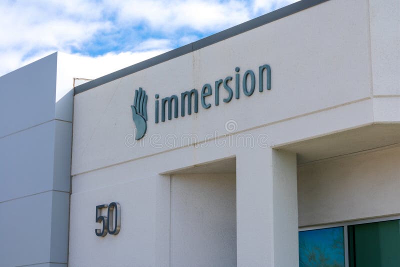 Immersion Logo on Headquarters Exterior in Silicon Valley. Immersion ...