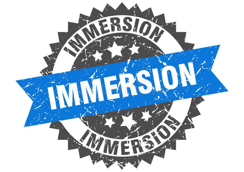 Immersion Stamp. Immersion Grunge Round Sign Stock Vector ...