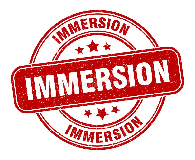 Immersion Stamp. Immersion Round Grunge Sign Stock Vector ...