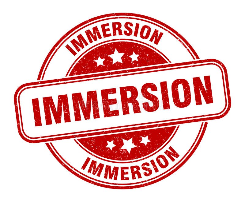 Immersion Stamp. Immersion Round Grunge Sign Stock Vector ...