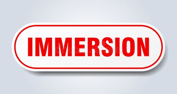 Immersion sticker. stock vector. Illustration of template - 197146464