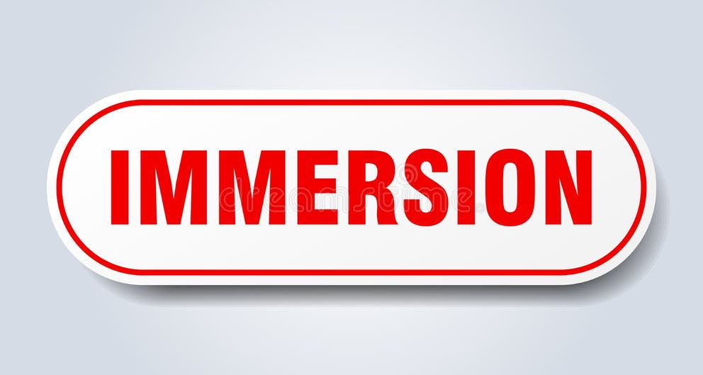 Immersion sticker. stock vector. Illustration of template - 197146464