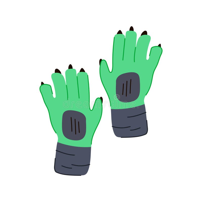 Immersion Vr Glove Cartoon Vector Illustration Stock Illustration ...