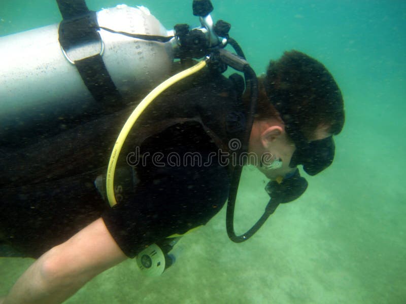 Immersione Subacquea Subacquea Dell'operatore Subacqueo Fotografia ...