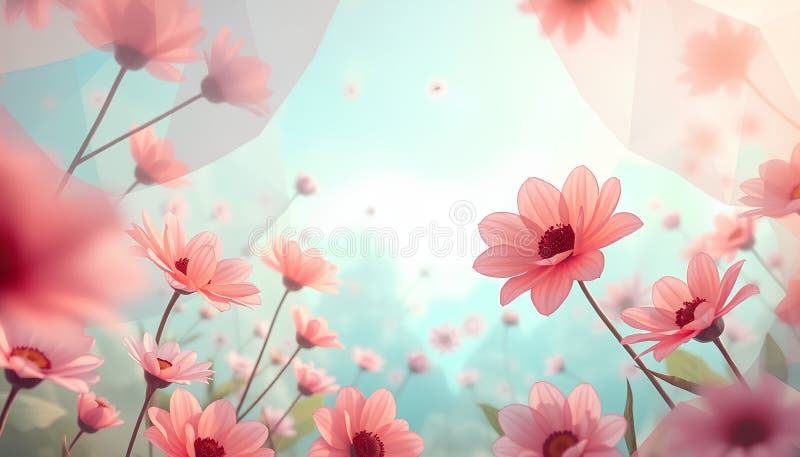 An Immersive, AI-generated Floral Landscape with Layered Transparency ...