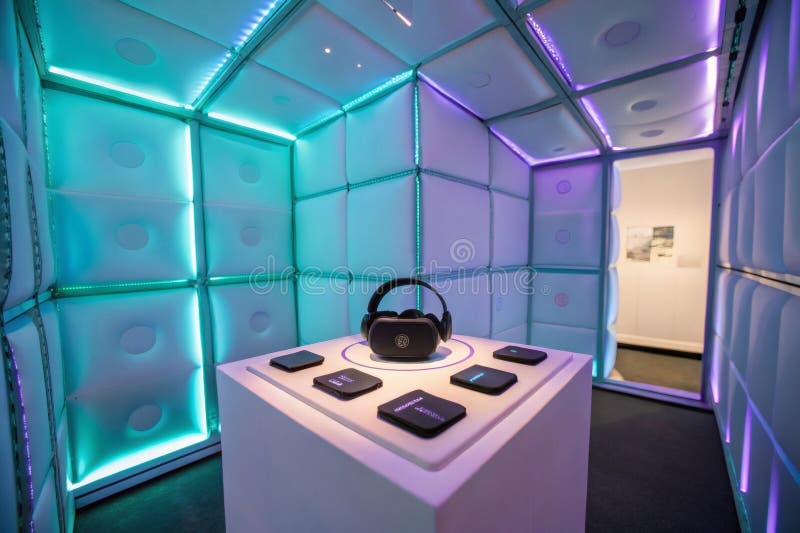 Immersive AR VR Learning Hub with Levitating Headset, Gesture Guides ...