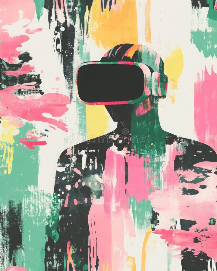 Immersive Art World a Fusion of Virtual Reality and Modern Abstract ...