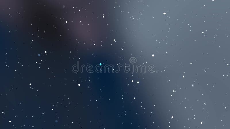 Immersive 3d Dynamic Background of Falling White Particles from a Blue ...