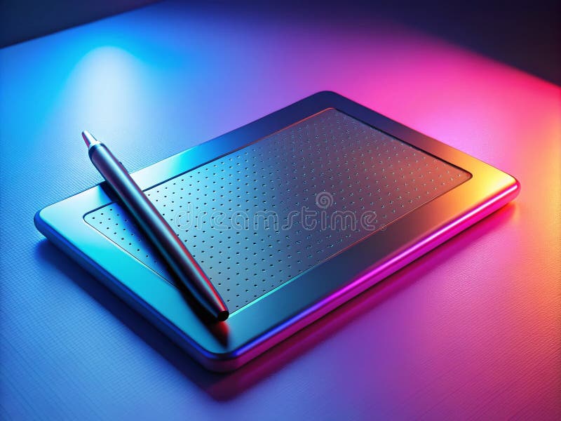 Immersive 3D Render Designers Tools in a LowLight Graphic Tablet ...