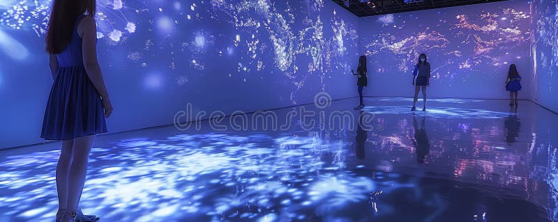 Immersive Digital Art Exhibition with Interactive Light Projections and ...
