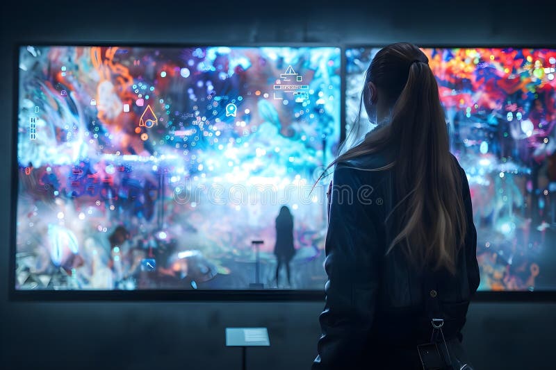 Immersive Digital Art, Exploring Abstract Visuals and Interactive Data ...