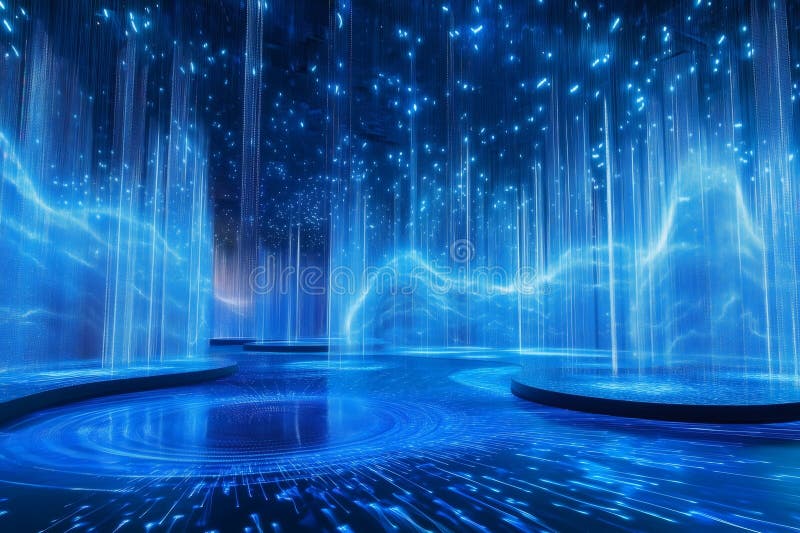 Immersive Digital Art Installation Creating a Futuristic Metaverse ...