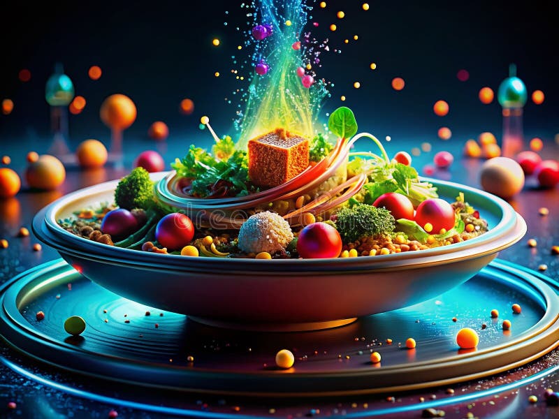 Immersive Digital Food Art Explore Futuristic Culinary Creations in ...