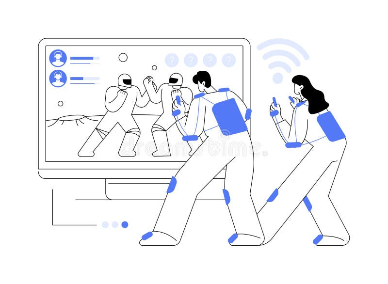 Immersive Entertainment Abstract Concept Vector Illustration. Stock ...