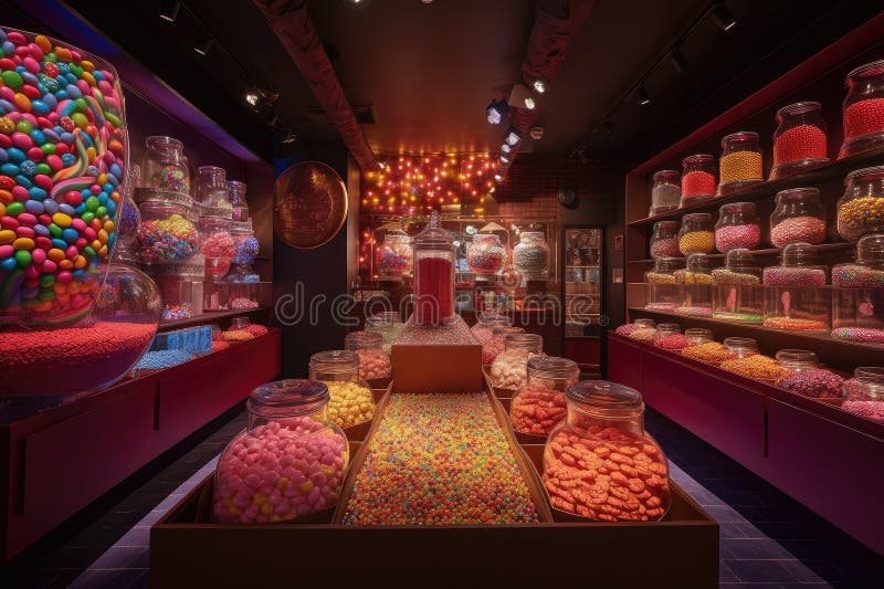 Immersive Environment with Dazzling Display of Sweets, Including ...
