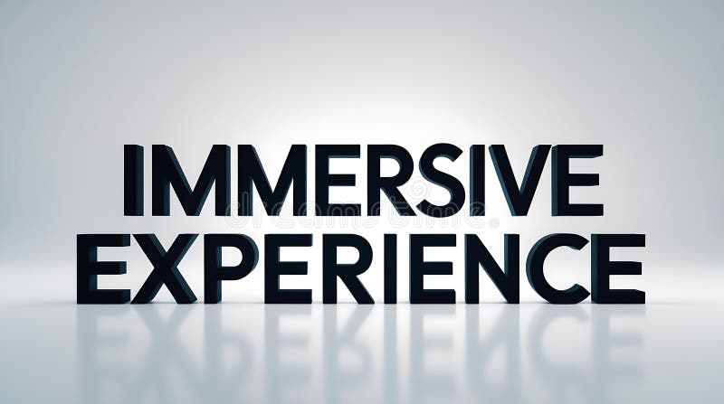 Immersive Experience in Modern Typography Showcasing Bold Lettering ...