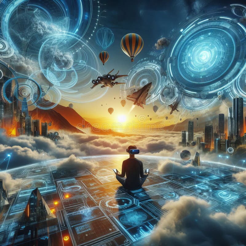 Immersive Futurism Fully Immersive Experiences Using VR and AR Stock ...