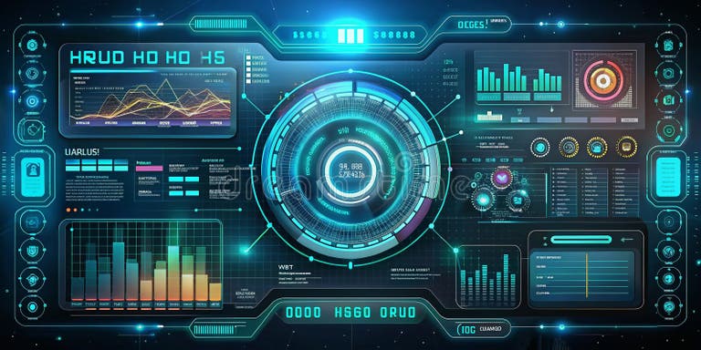 Immersive Futuristic HUD Interface Design Advanced UI Visualization for ...